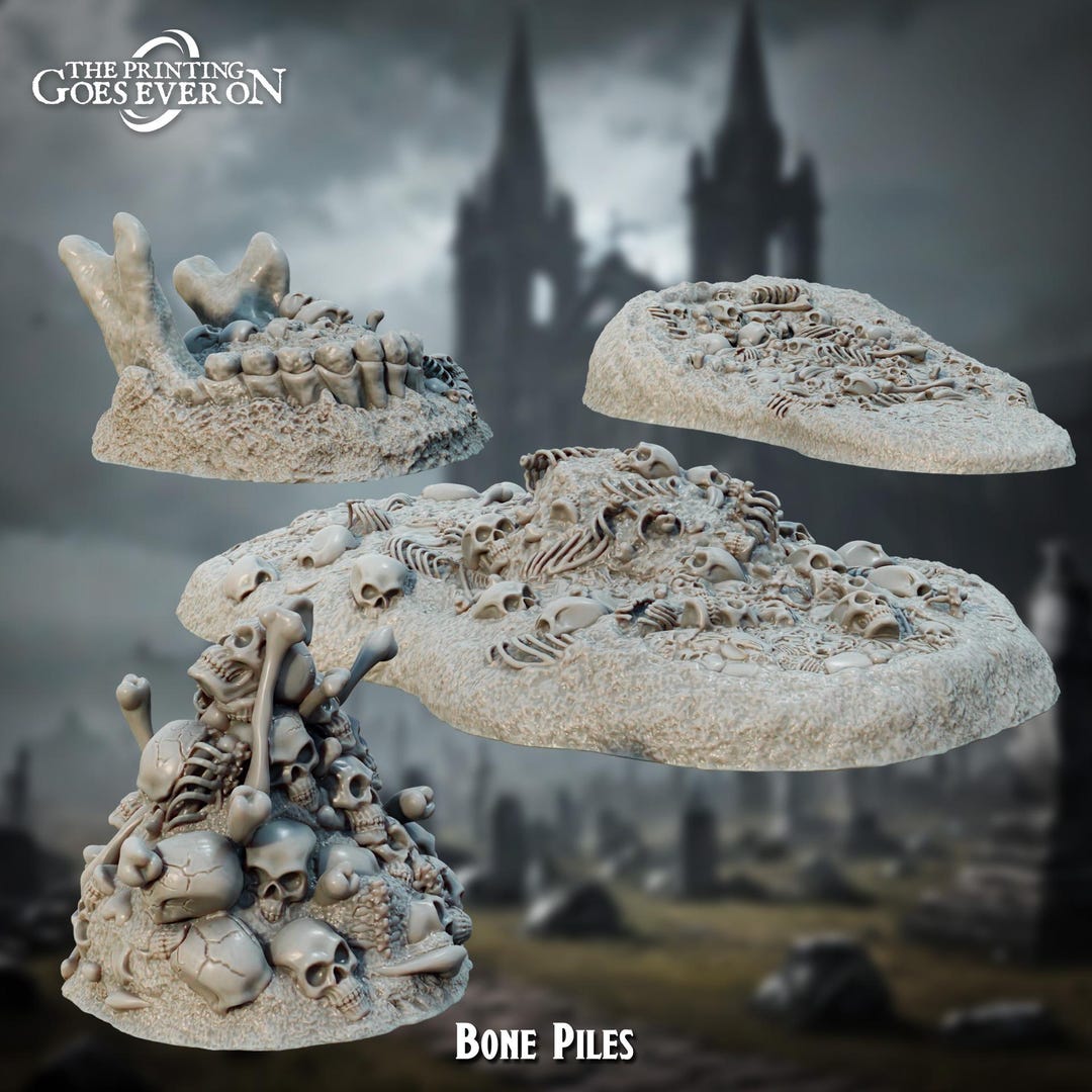 Bone Piles Scatter Props 4 Pack - Hunt Beyond the Grave Series - the ...