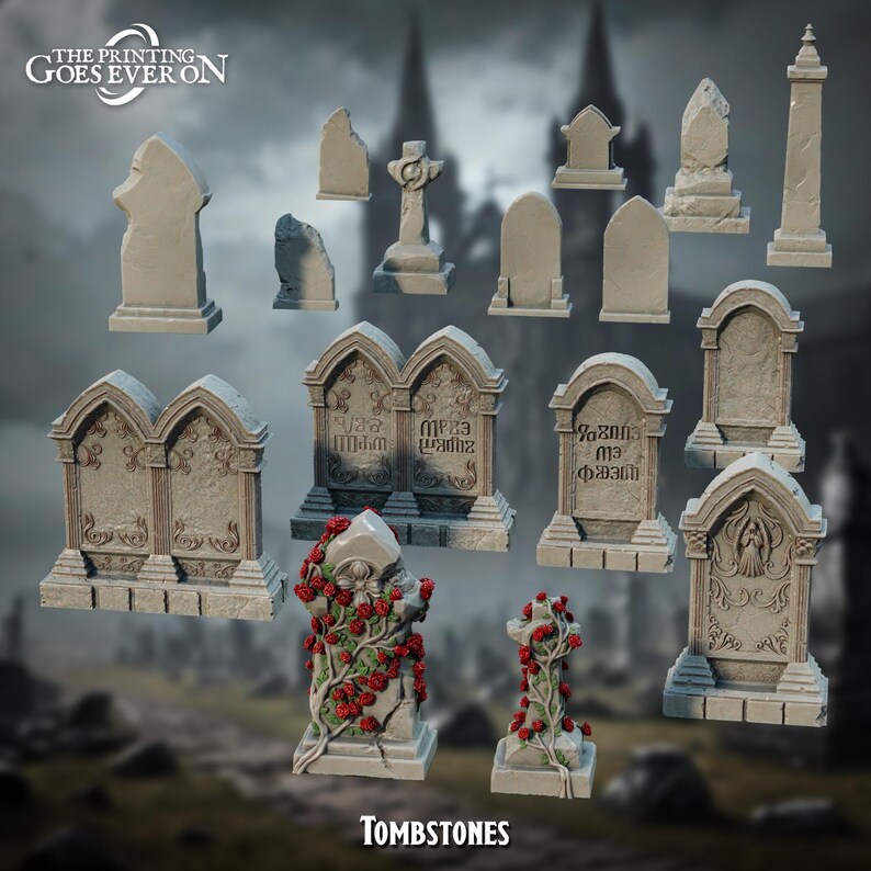 Tombstone 25 Piece Mega-pack Scatter Props - Hunt Beyond the Grave ...