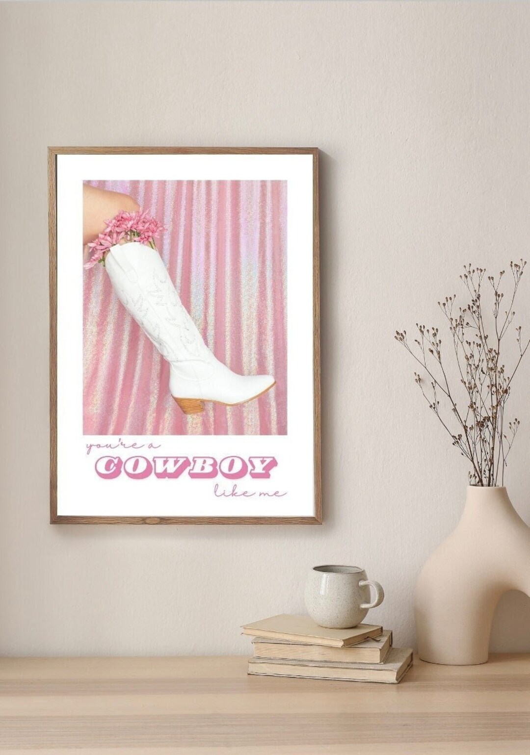 Pink 'cowboy Like Me' Poster, HQ High Quality, Vintage Colourful Taylor ...