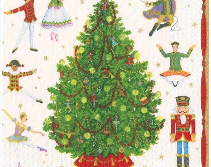 SHIPS FREE Nutcracker/ Topiary Napkin - Etsy