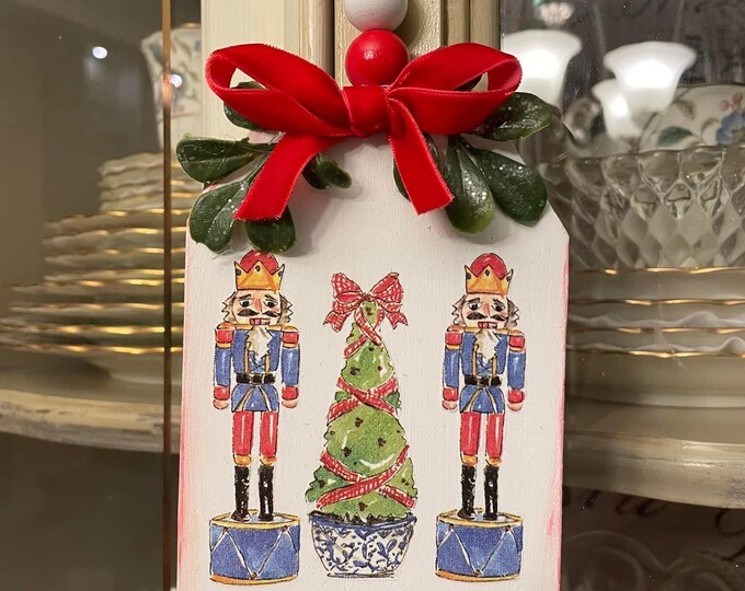 SHIPS FREE Nutcracker/ Topiary Napkin - Etsy