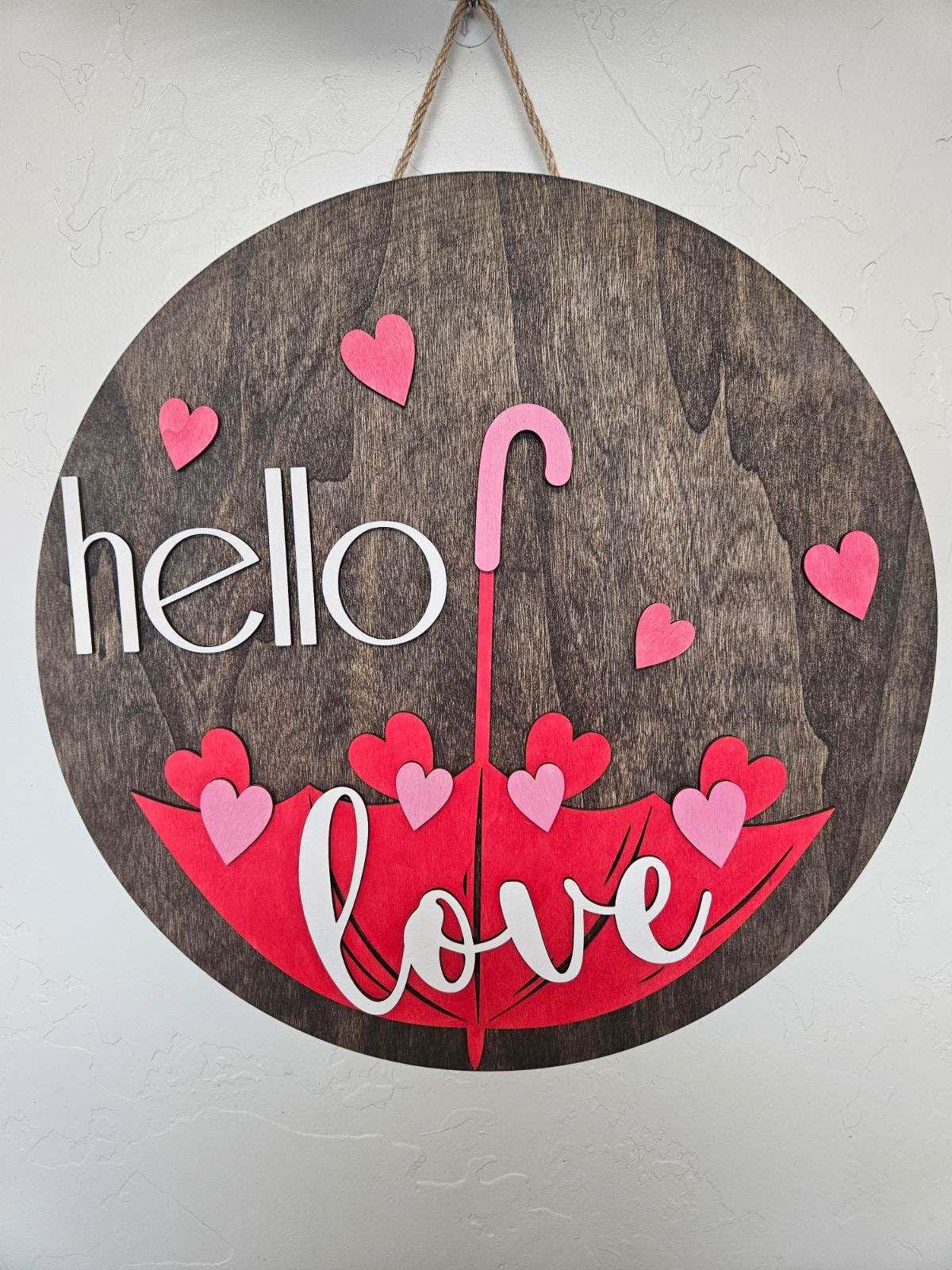Valentine's Day Wooden Sign - Etsy