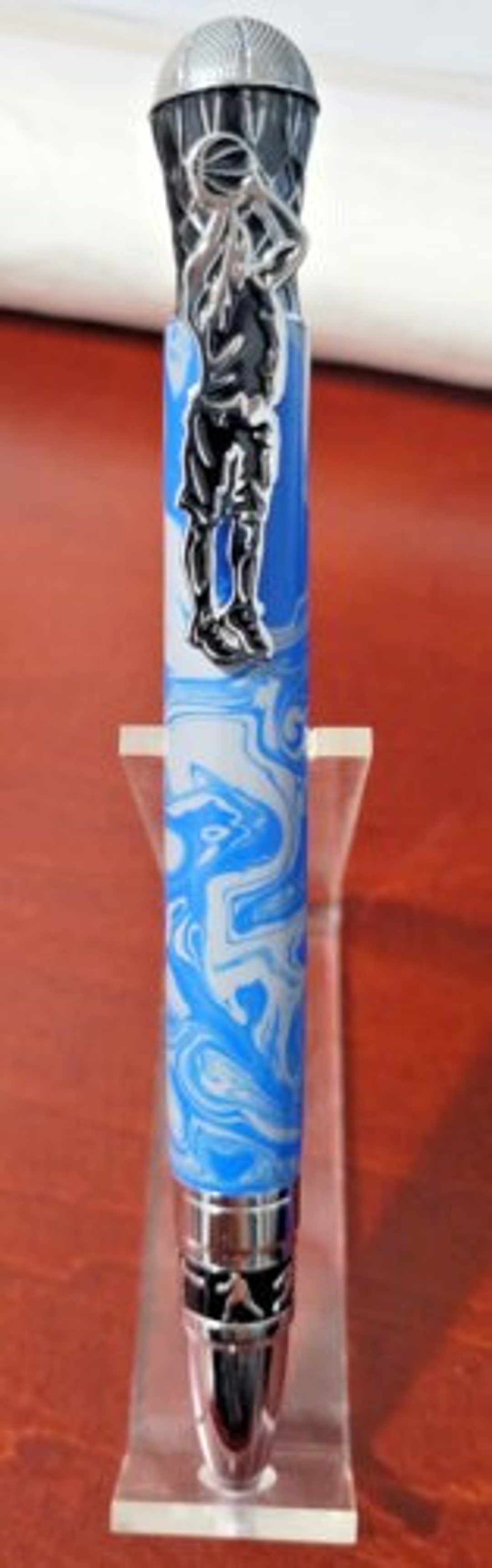 Duke Blue Devils Basketball Ballpoint Pen Veteran Hand Turned Blue and ...