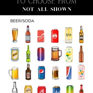 Goth Bar Menu Template Modern Editable Drink Menu Template - Etsy