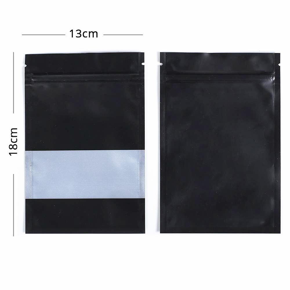 Gripseal Zipper Lock Bags Clear Black - 50 Or 100 Pack, Smell-Proof ...