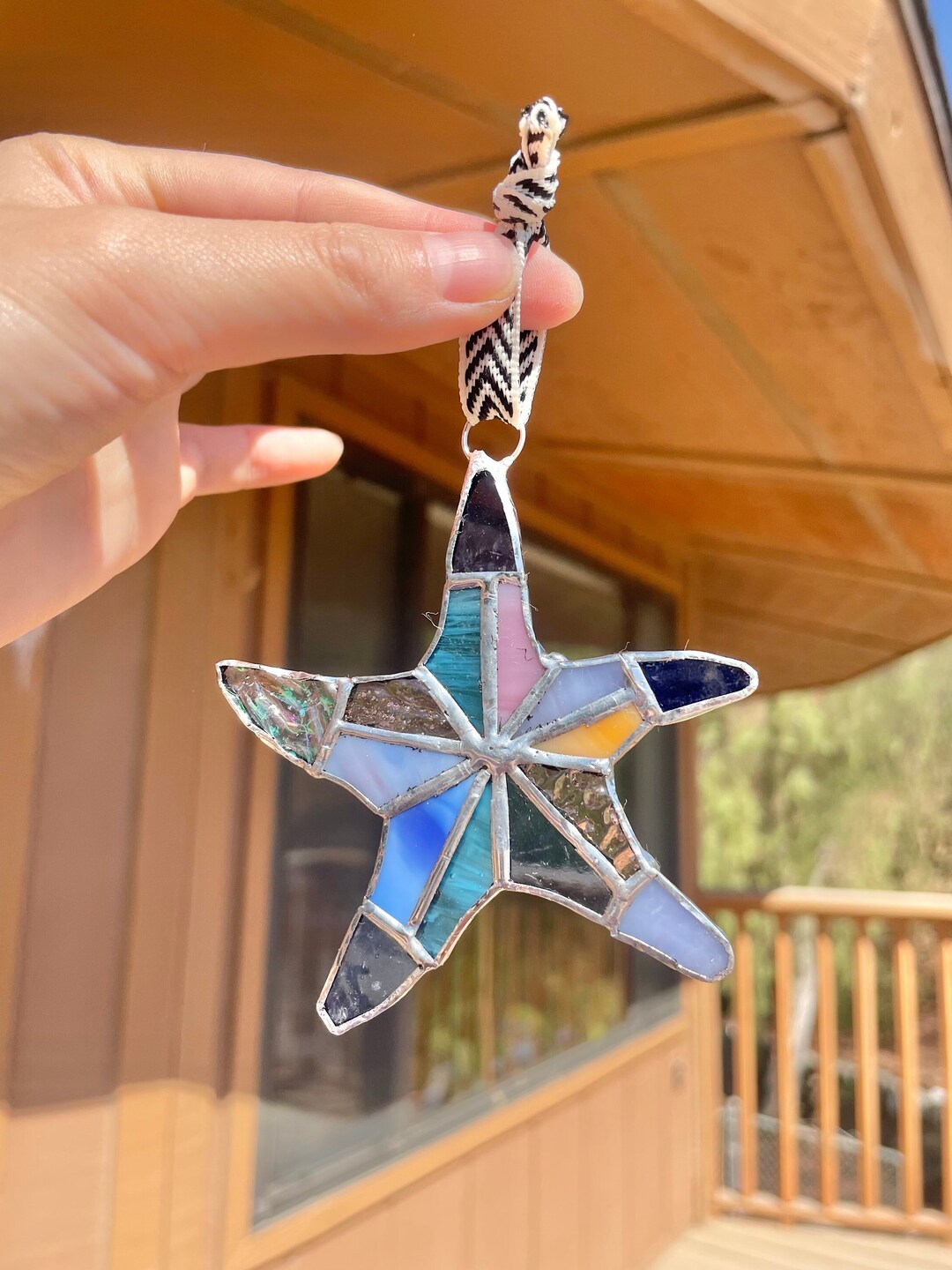 Starfish Stained Glass Sun Catcher - Etsy