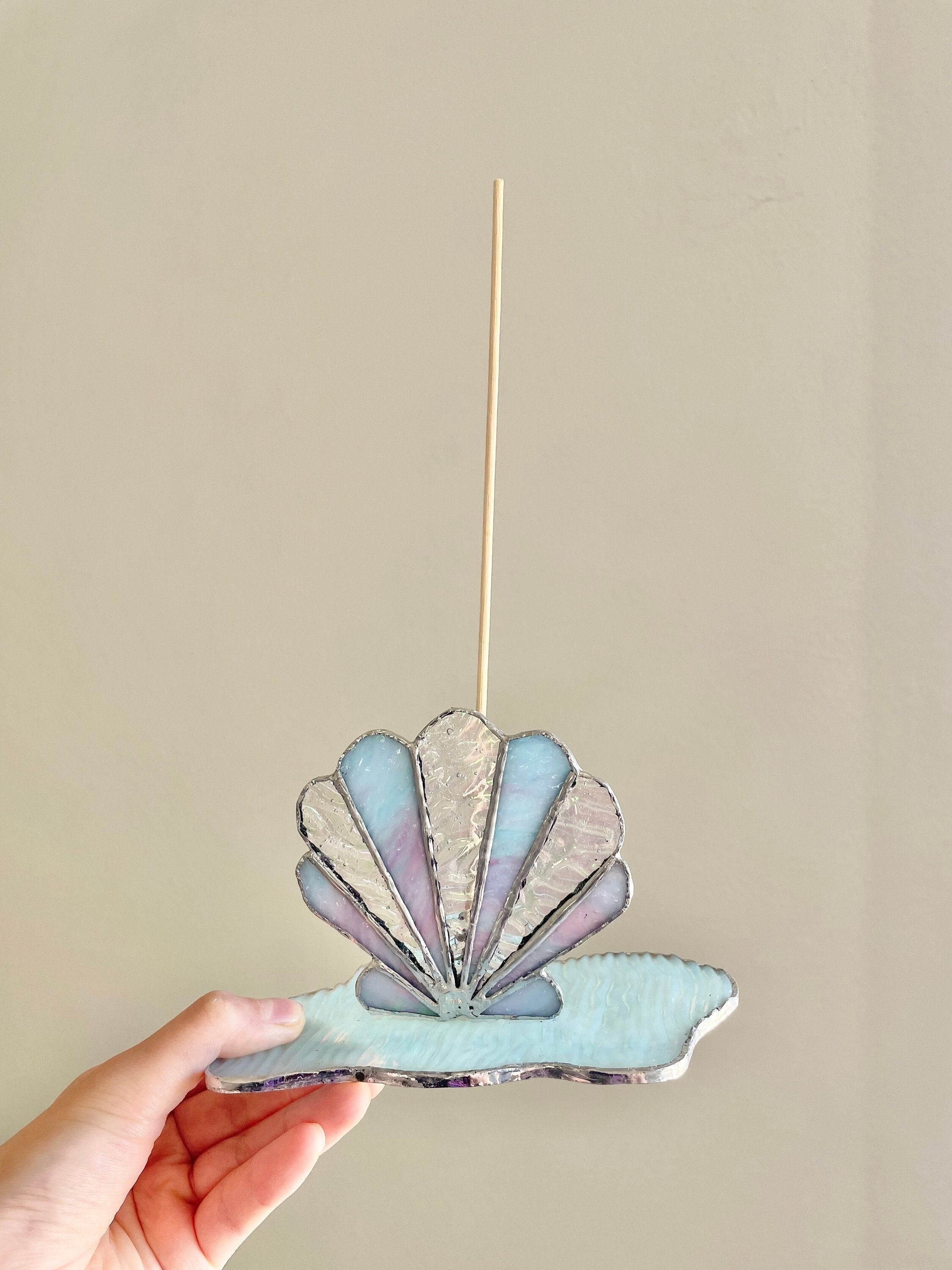 Sea Shell Incense Holder Stained Glass - Etsy