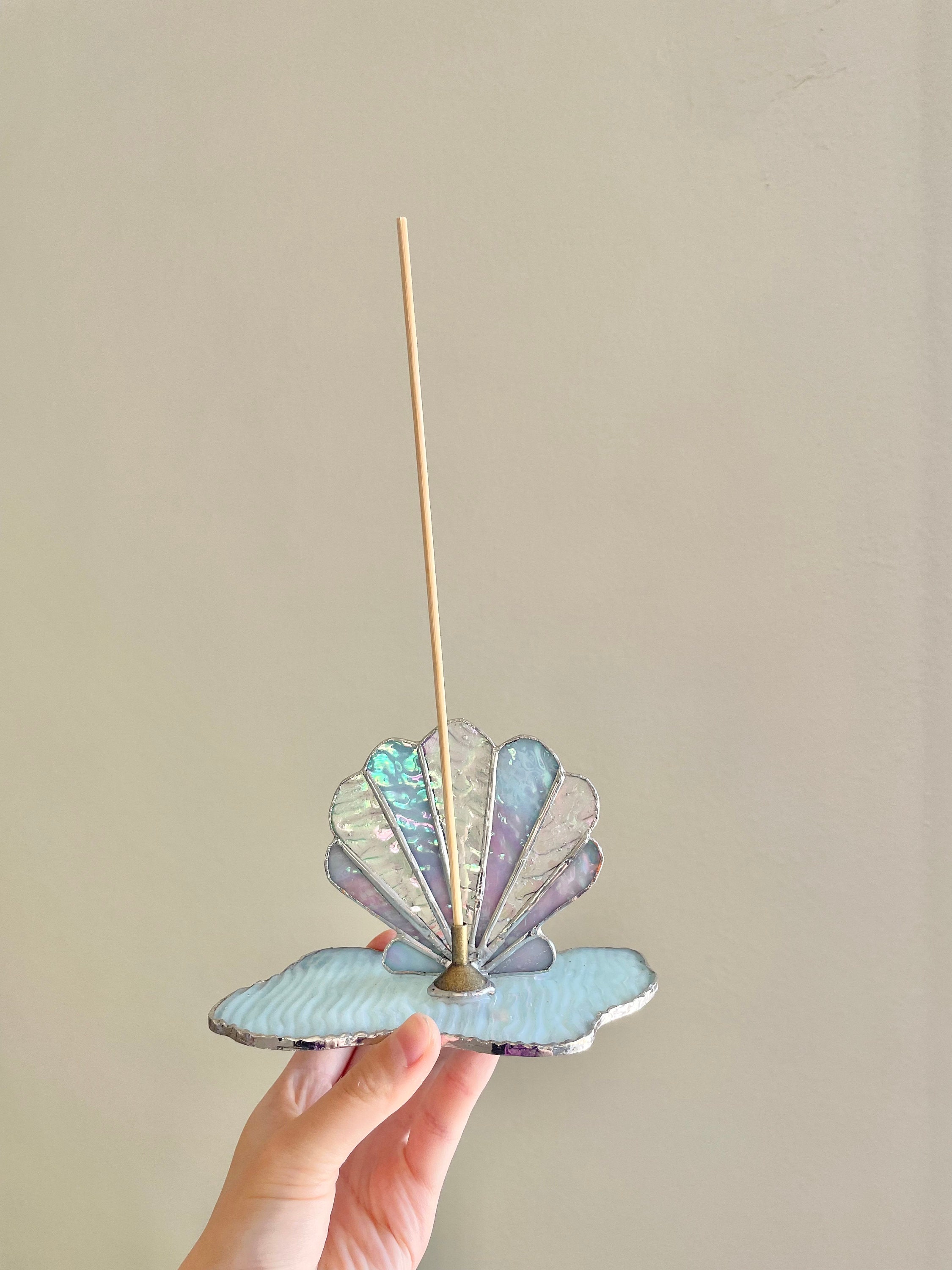 Sea Shell Incense Holder Stained Glass - Etsy