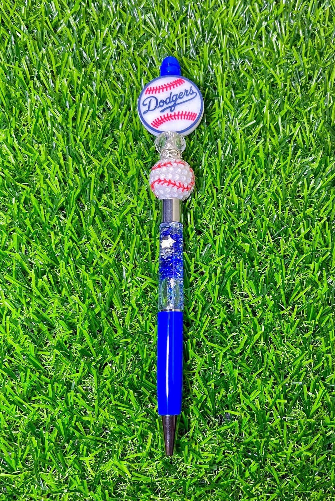 Dodgers Baseball Shaker/ Globe Pen - Etsy