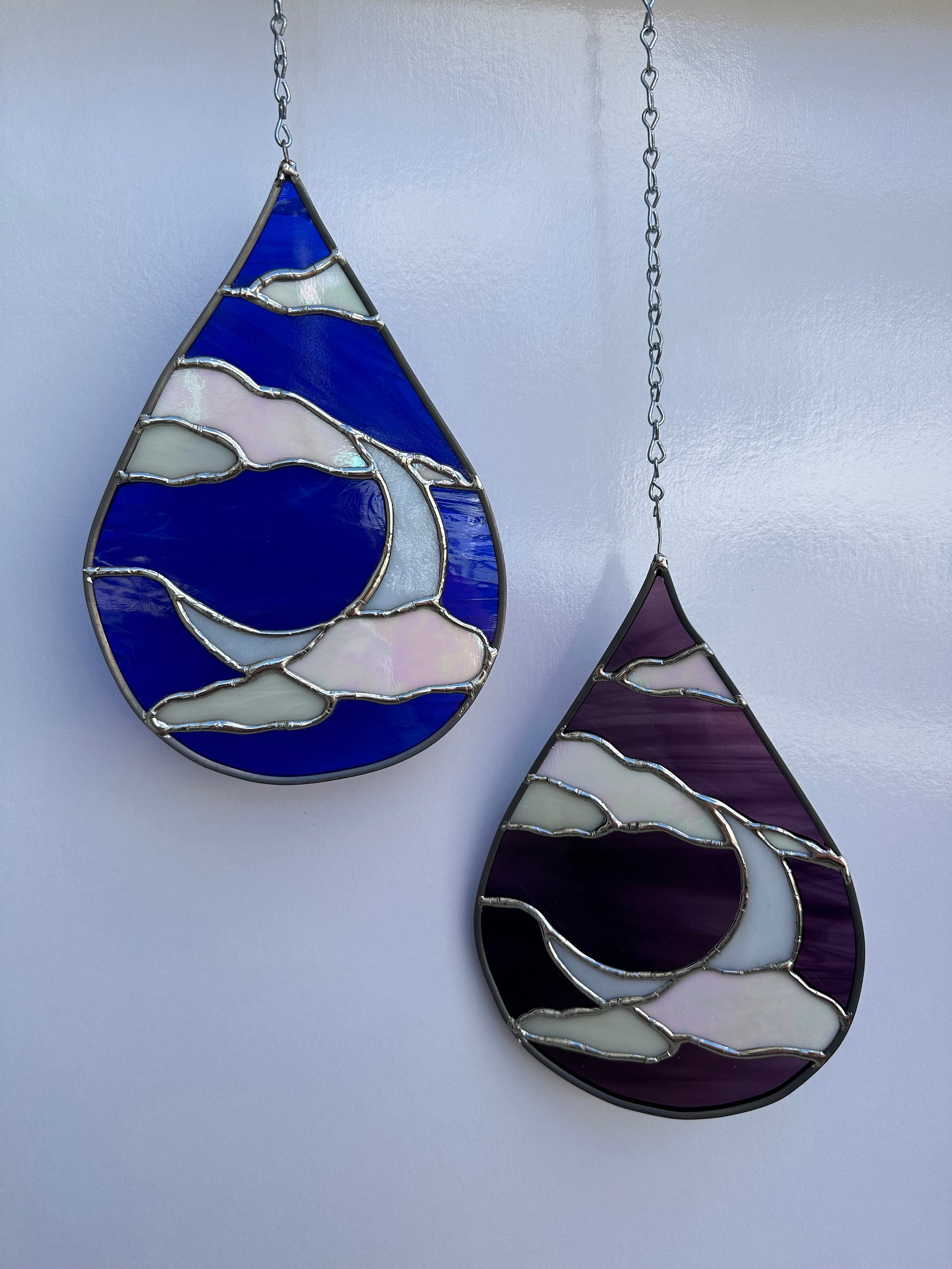 Teardrop Wispy Moon - Etsy