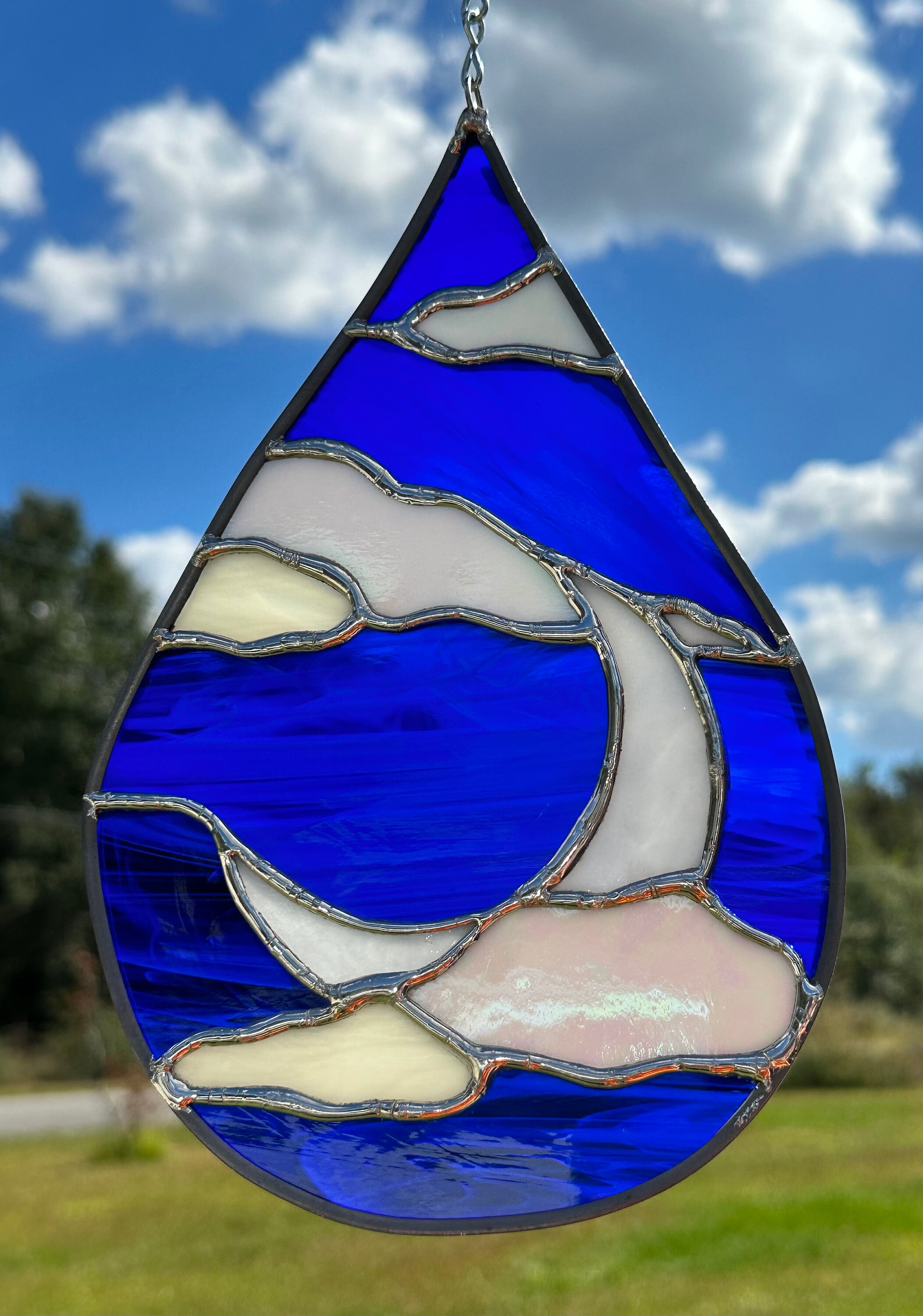 Teardrop Wispy Moon - Etsy