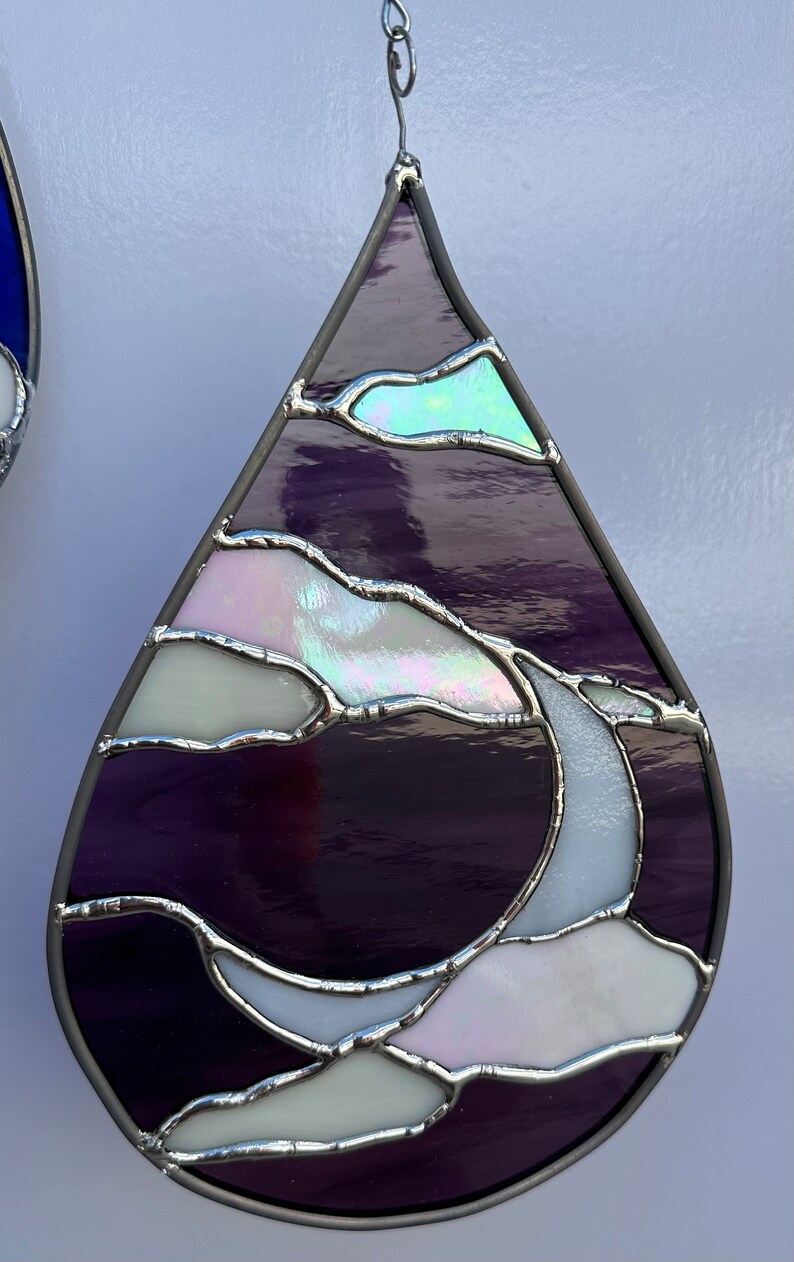 Teardrop Wispy Moon - Etsy