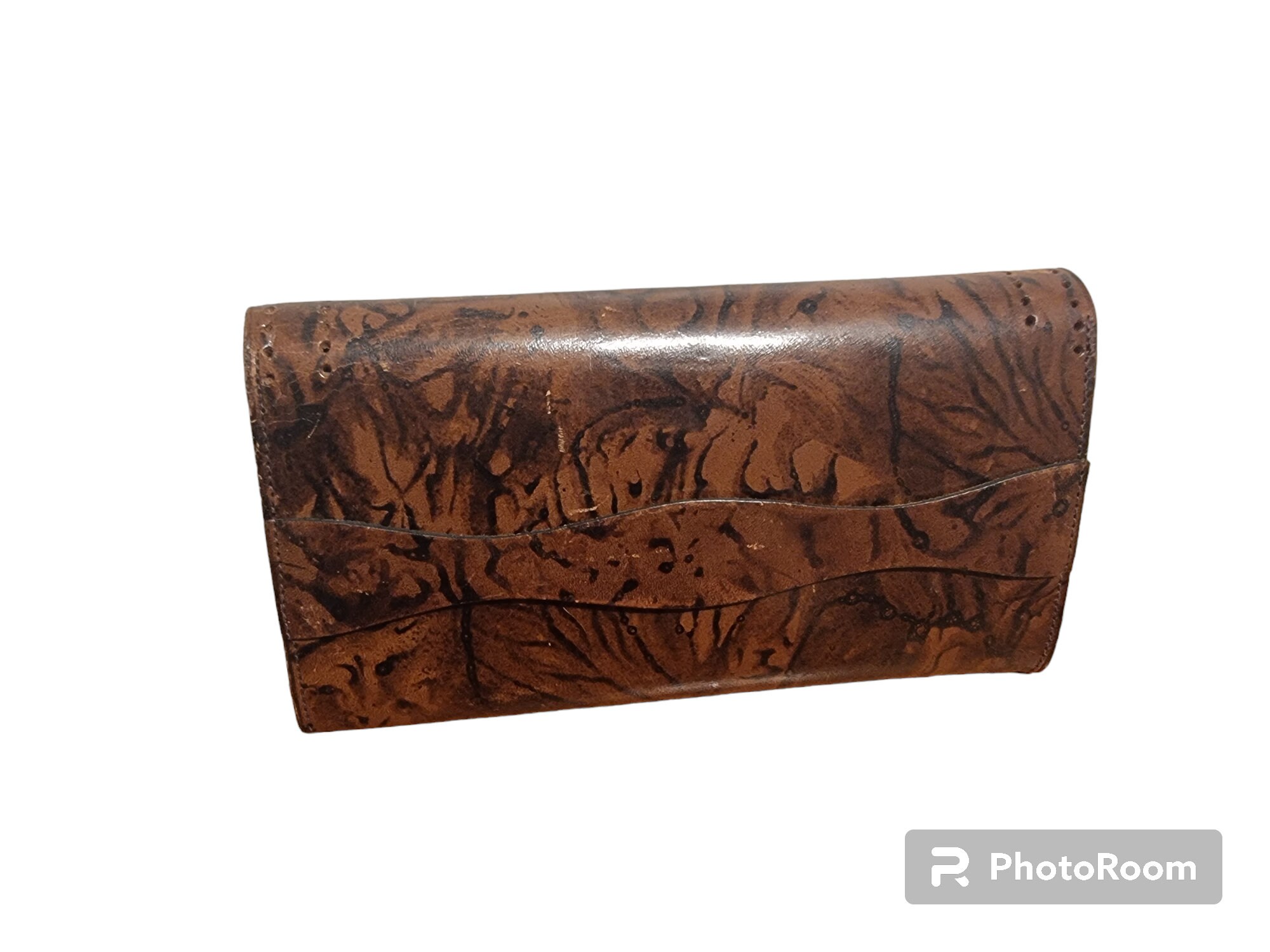 Vintage 1920s Hand Tooled Leather Clutch Purse Grape Vine - Etsy