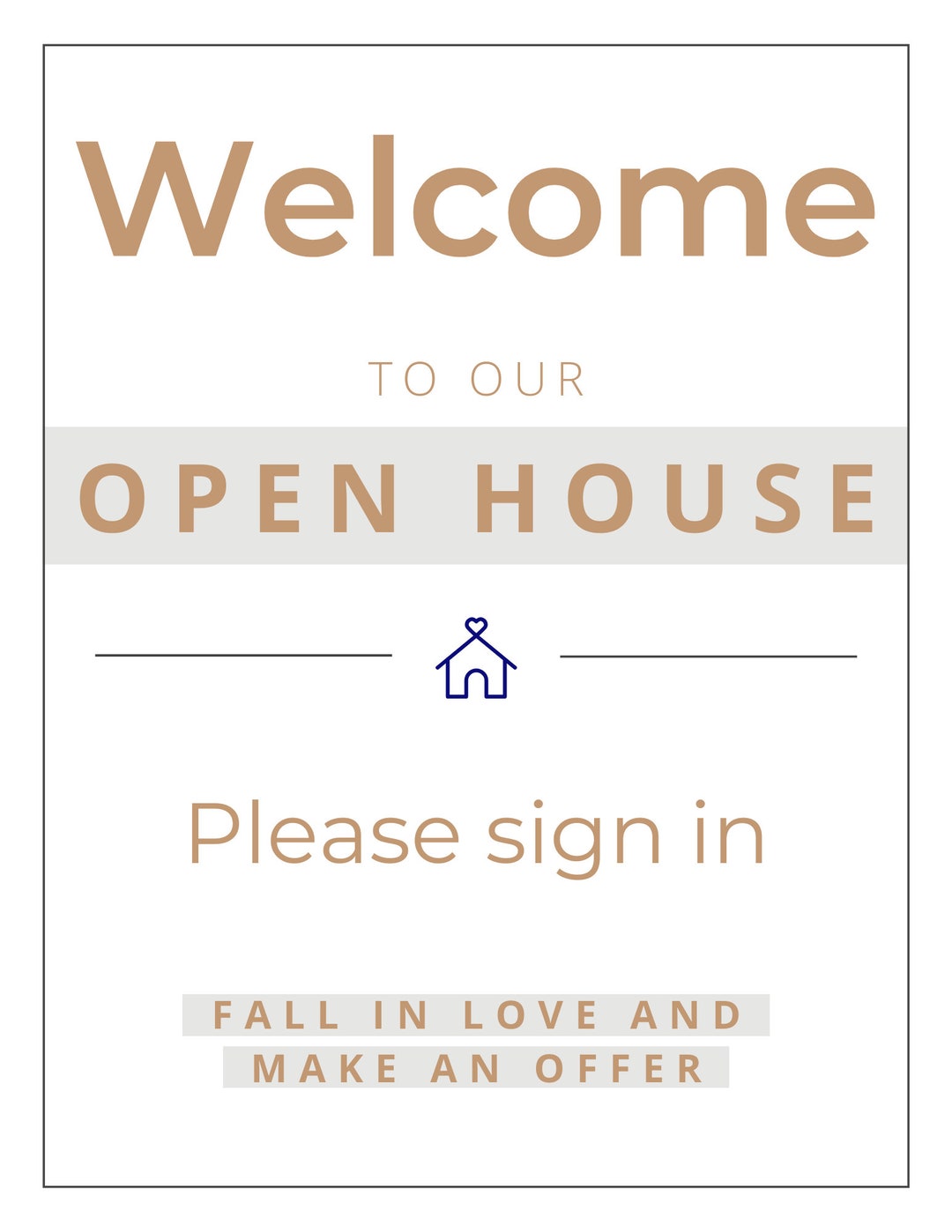 Open House Packet | Listing Flyer | Open House Sign in Sheet | Real ...