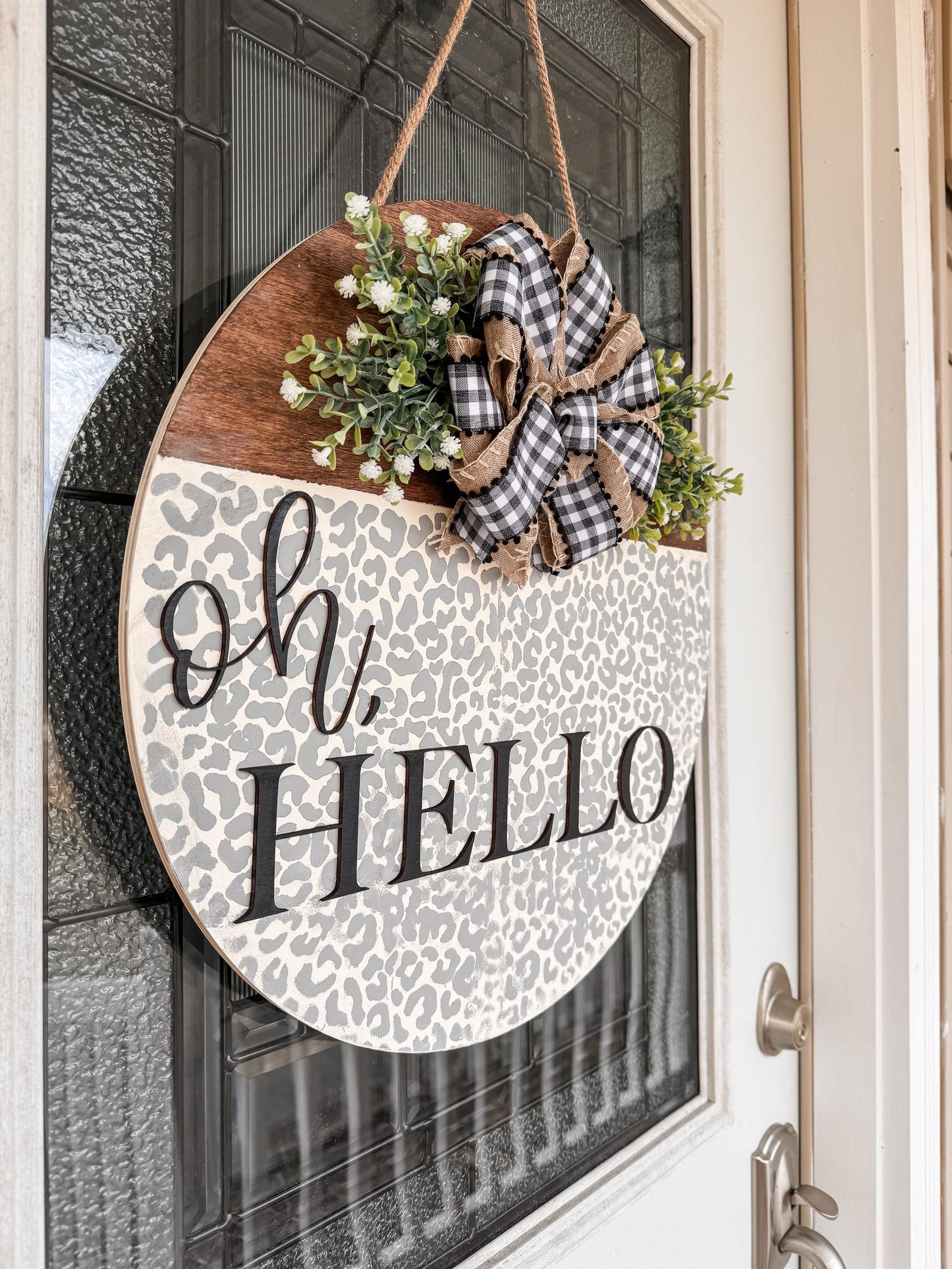 Oh Hello Door Sign | Welcome Door Sign | Hello Door Sign | Everyday ...