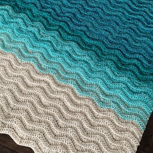 Sea Turtle Crochet Blanket Pattern, Ocean Afghan, Crochet Pattern ...