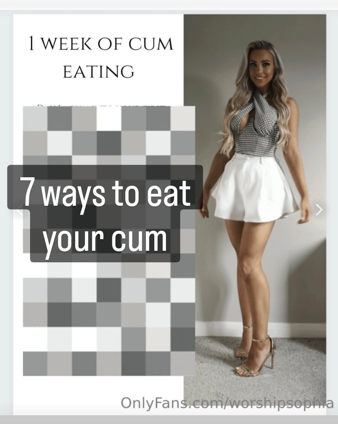 7 Ways to Eat Your Cum! Mistress Sophia Has a Full Week of Femdom CEI Tasks for You to Complete ...