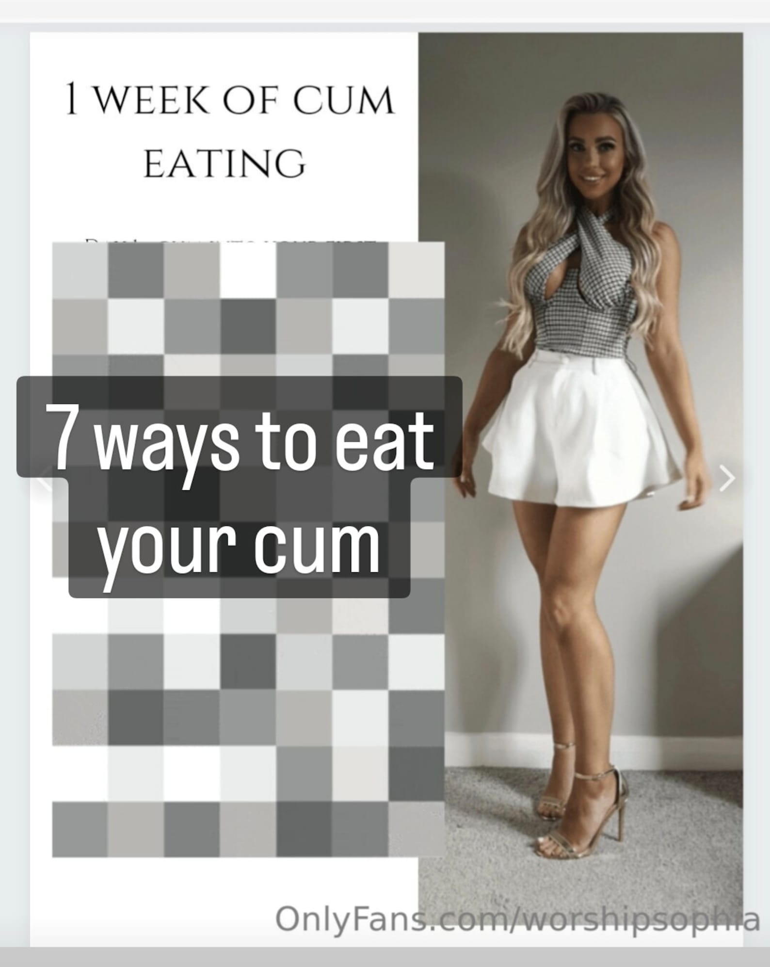 7 Ways to Eat Your Cum! Mistress Sophia Has a Full Week of Femdom CEI Tasks for You to Complete ...