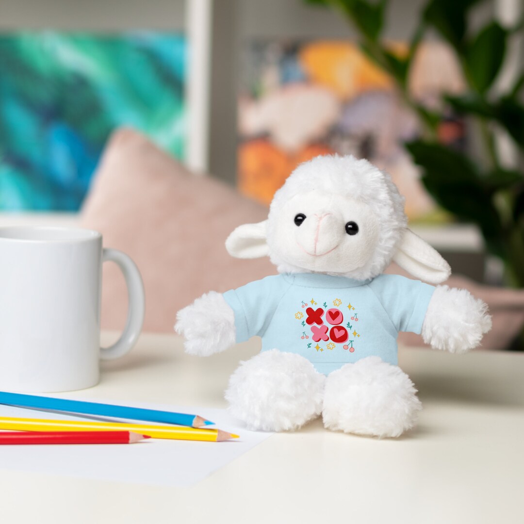 Stuffed Animals Plushie With XO XO Tee - Sheep, Rabbit, Lion, Bear ...