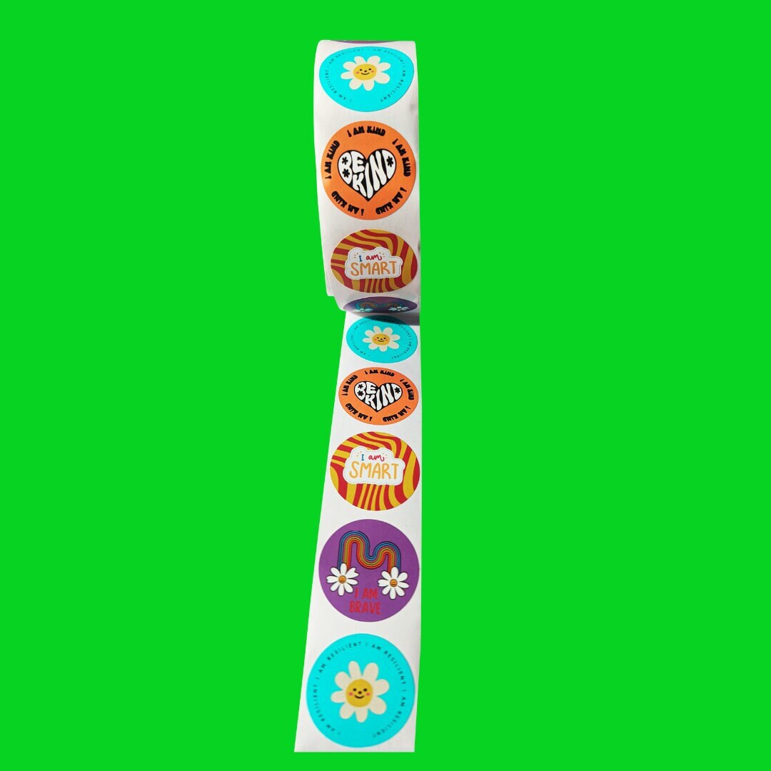 Positive Affirmation Sticker Roll - Etsy