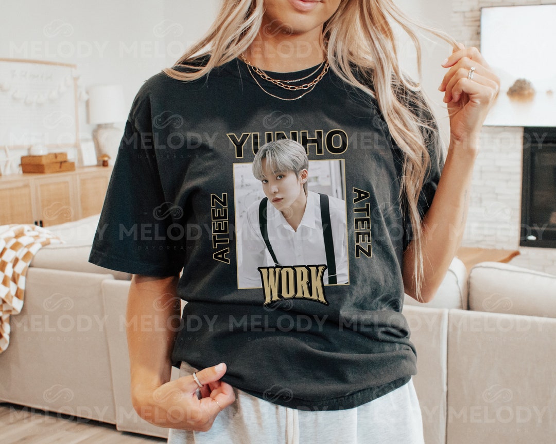 Limited Ateez Yunho Work Kpop T-shirt | Ateez Work | Vintage Retro ...
