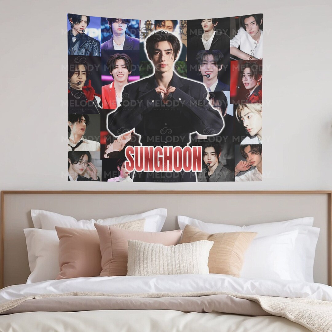 Enhypen Sunghoon Flag Kpop Flag Banner Engene Enhypen Merch Kpop Wall ...