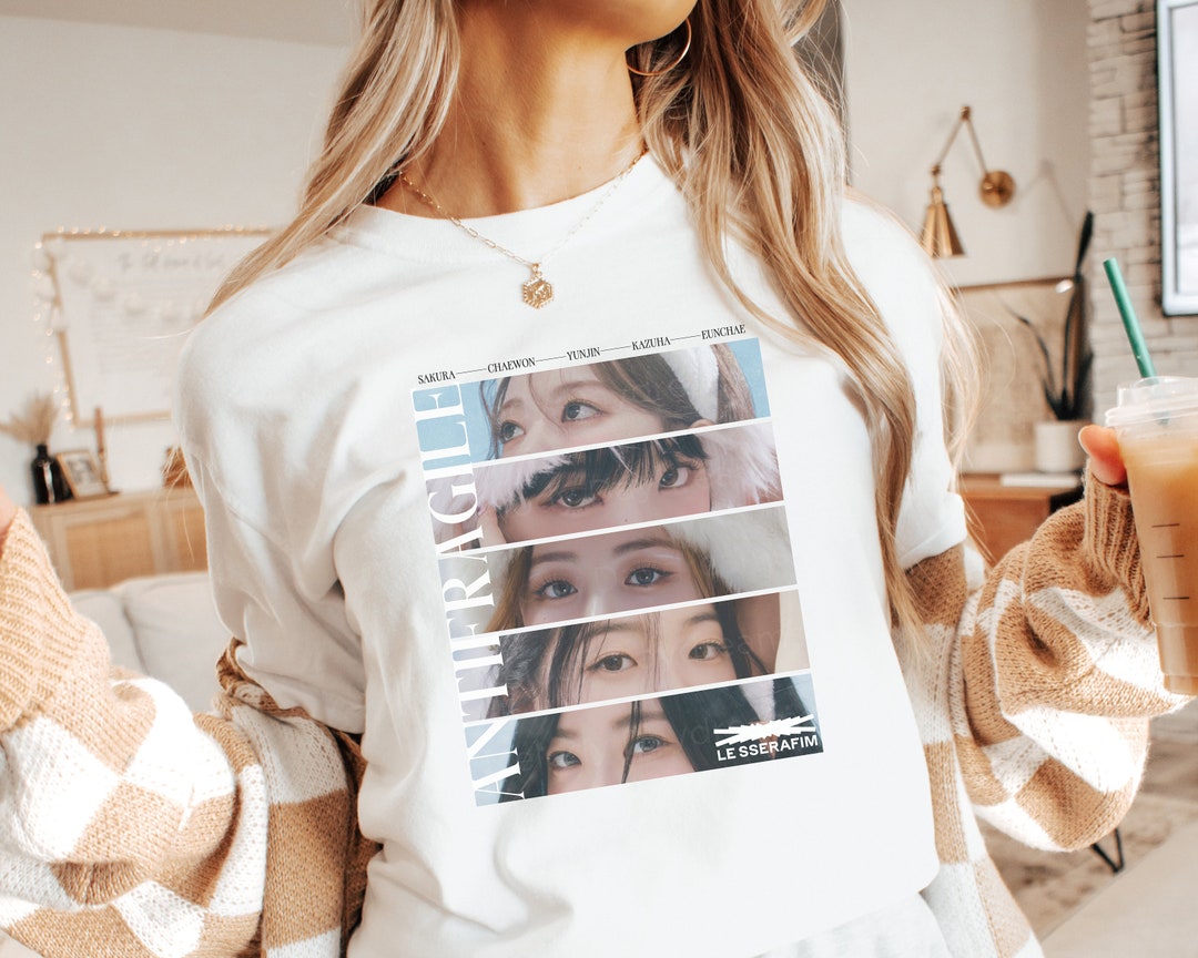 Limited Le Sserafim Kpop T-shirt Antifragile Shirt Vintage Retro Unisex ...