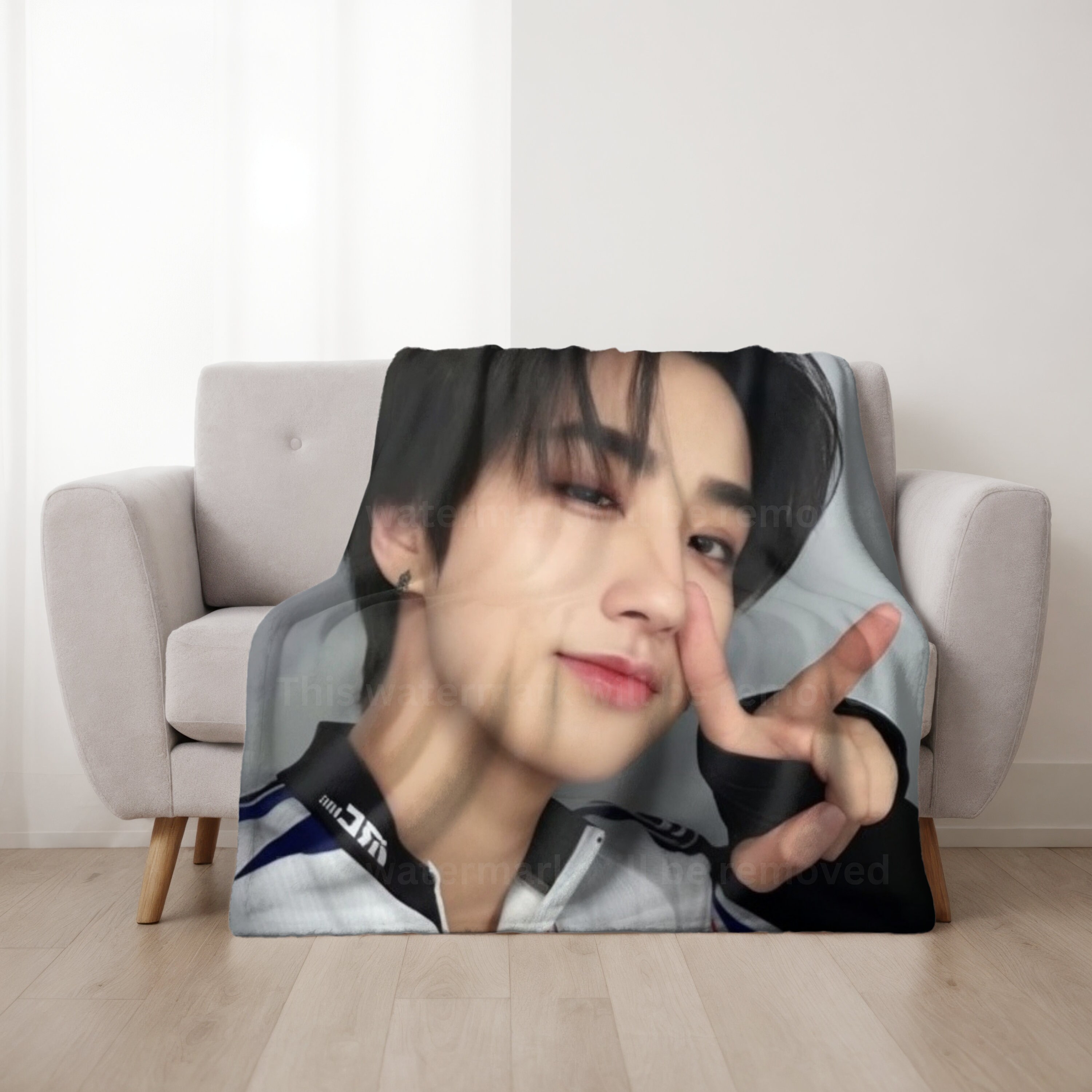 Stray Kids Han Photo Blanket Stray Kids Velveteen Soft Blanket Skzoo ...