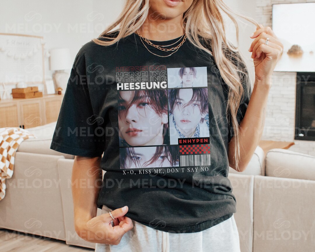 Limited Enhypen Heeseung Kpop T-shirt, Walk the Line Tour Merch ...