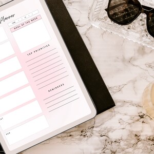 Pink Printable Weekly Planner - Etsy