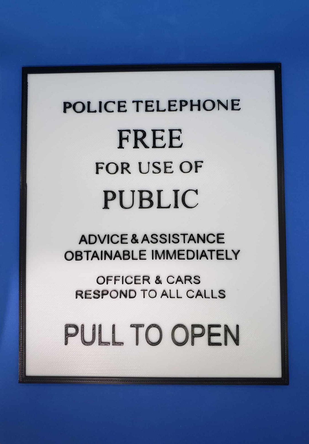 Doctor Who Call Box Sign - Etsy