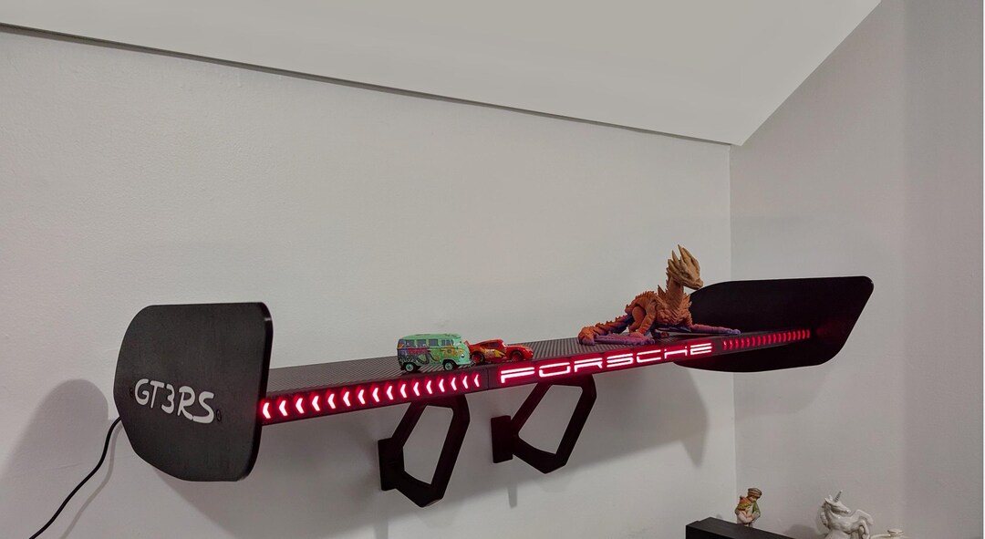 Porsche GT3 RS Inspired Light up Shelf Car Spoiler - Etsy UK
