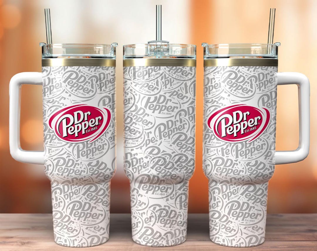 Custom Dr Pepper Soft Drink 40oz Tumbler, Lover Dr Pepper Tumbler 40oz ...
