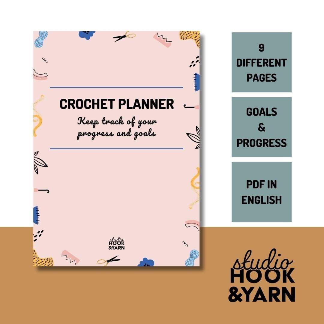 CROCHET PLANNER - 9 Pages | Digital Download PDF A4 - Etsy