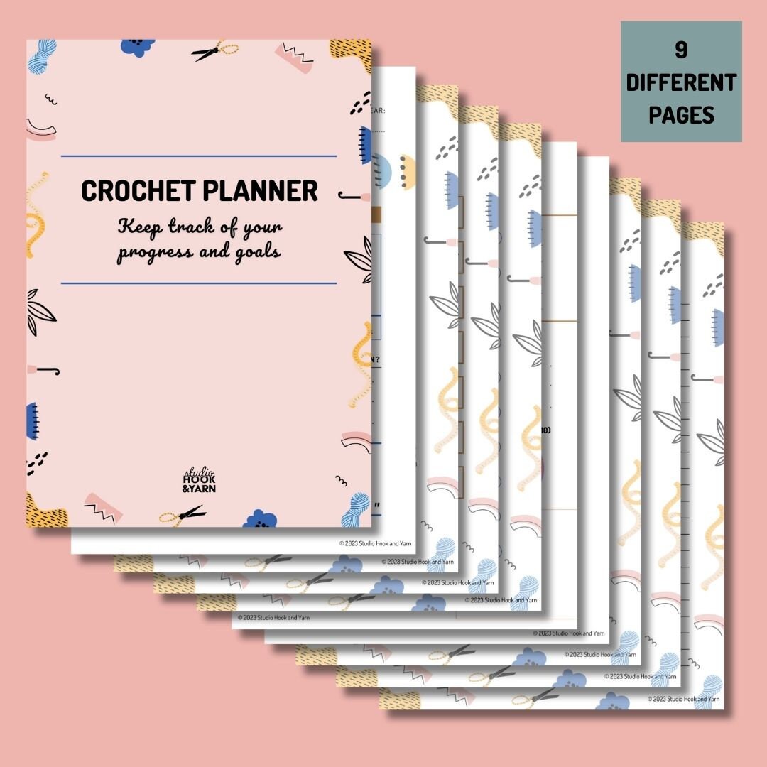 CROCHET PLANNER - 9 Pages | Digital Download PDF A4 - Etsy