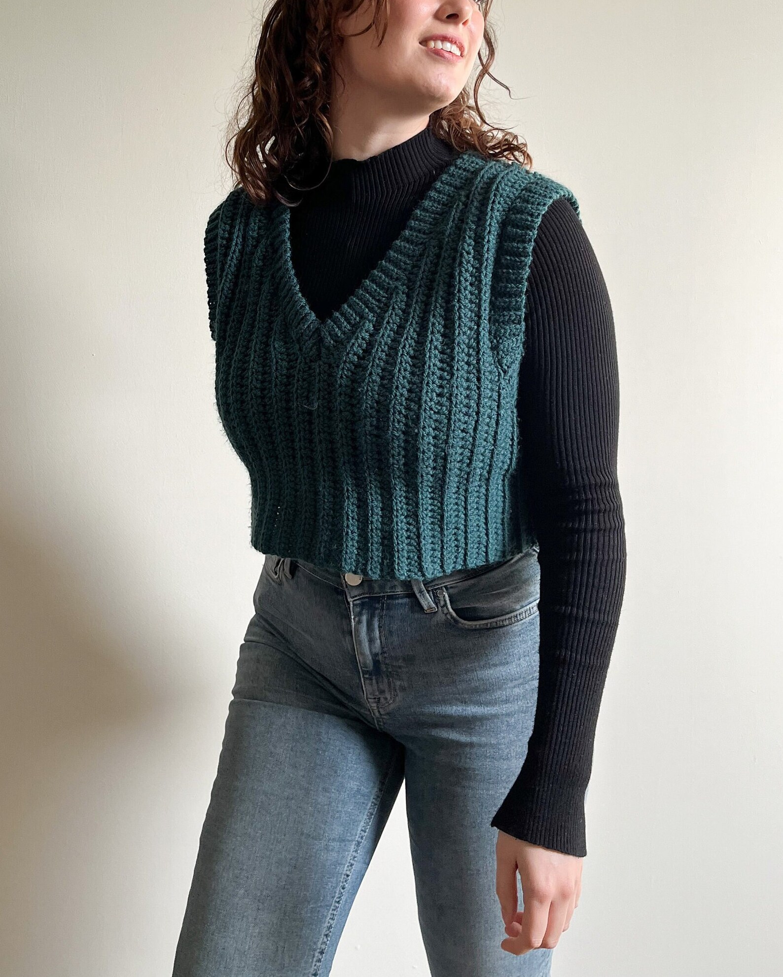 Crochet Pattern Vest 'posh Pine Vest' in English & Dutch - Etsy