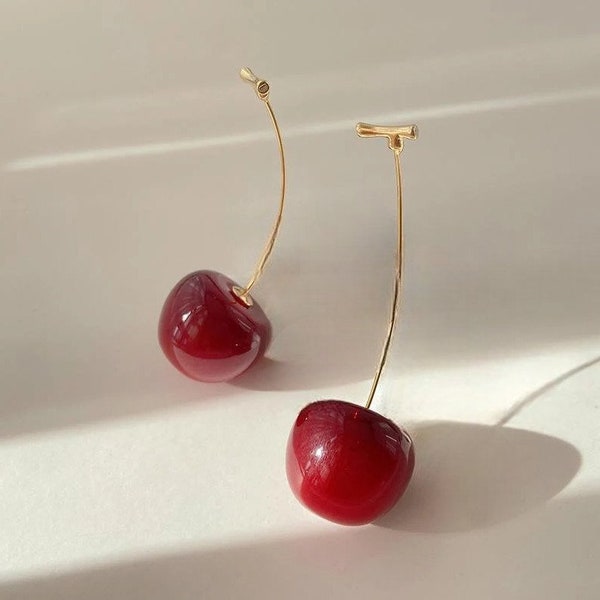 Cherry Earrings - Etsy