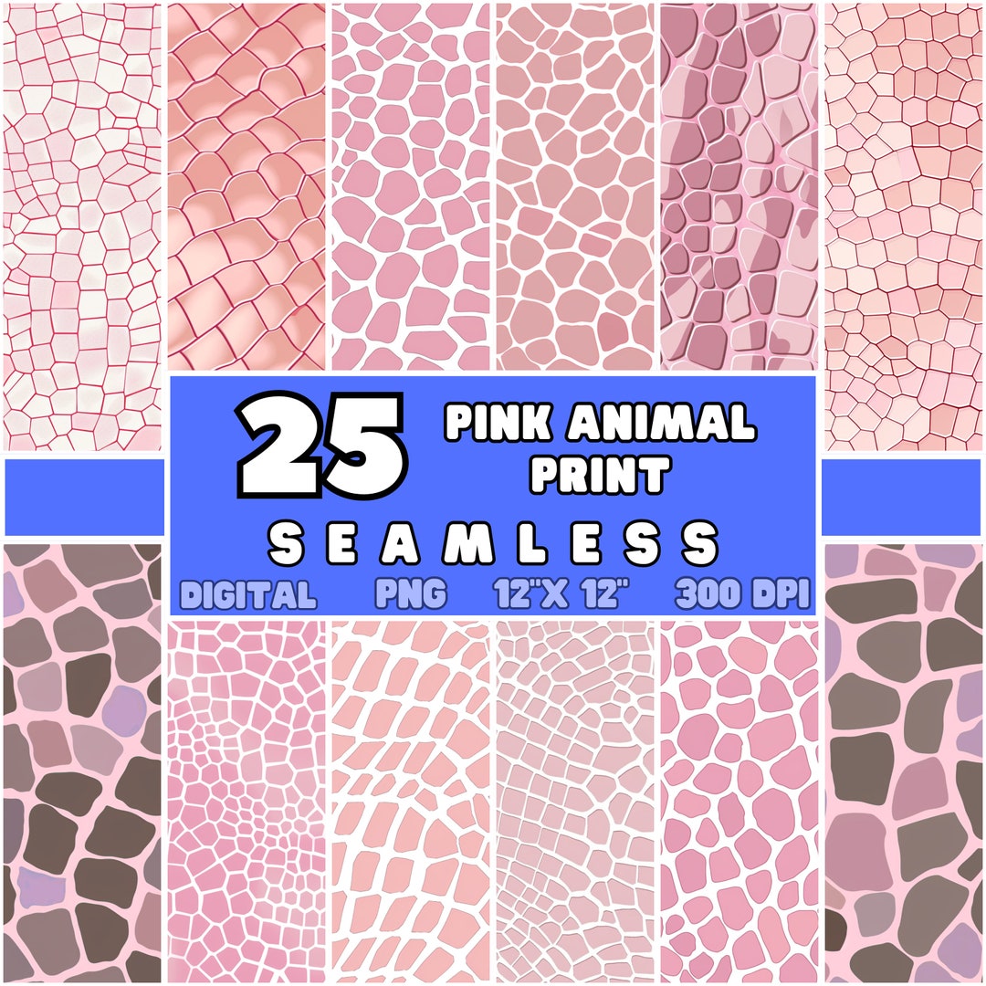 Digital Paper Animal Print Safari Pink Skin Lizard Reptile Snake ...