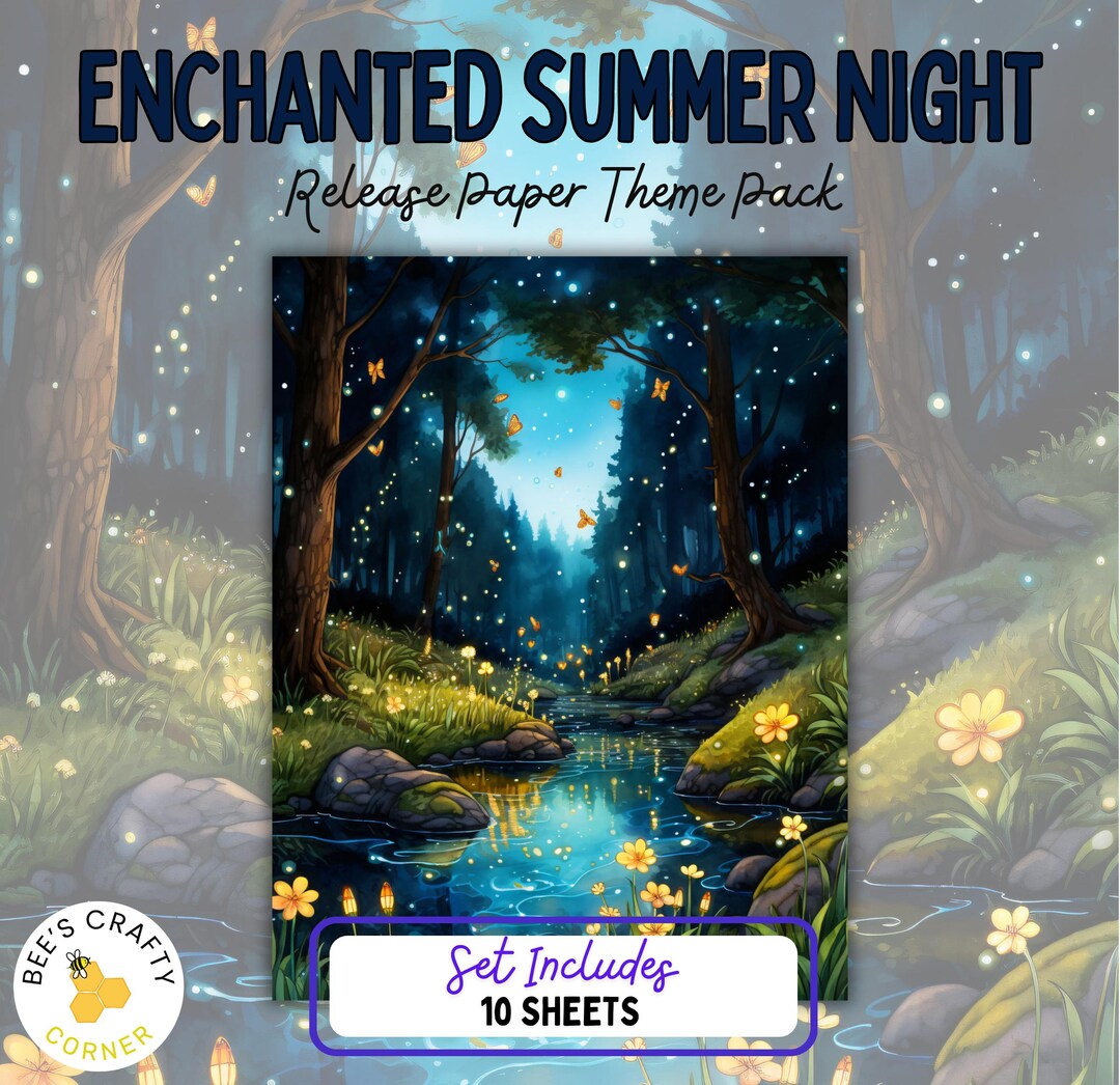 Enchanted Summer - Theme Pack Reusable Diamond Painting Release Paper ...