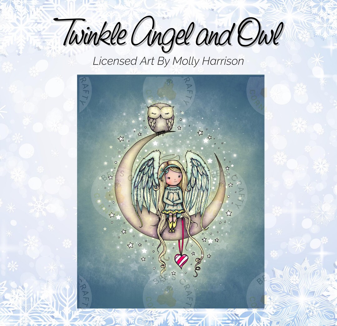 Twinkle Angel and Owl by Molly Harrison - Licensed Release Papers - Etsy