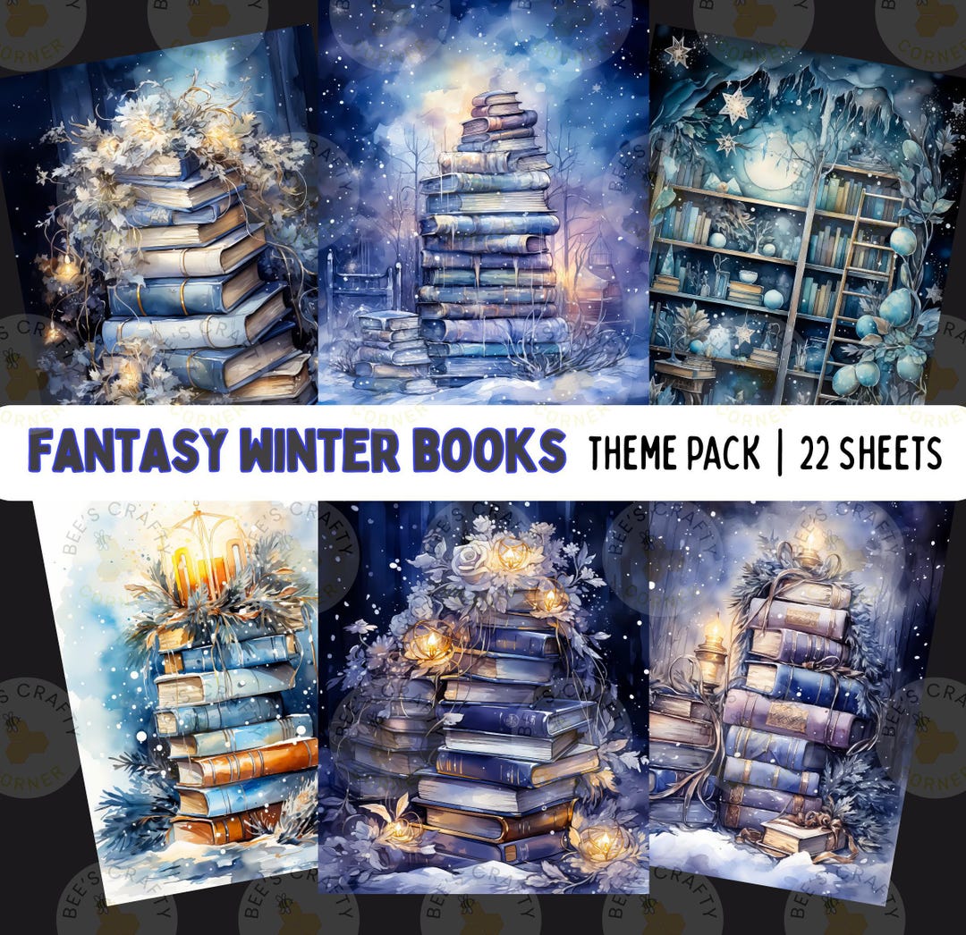 Winter Fantasy Books - Release Paper for Diamond Painting - Etsy