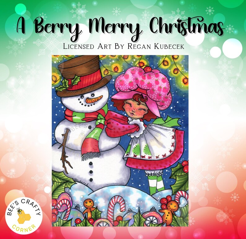 A Berry Merry Christmas by Regan Kubecek - Licensed Release Papers - Etsy