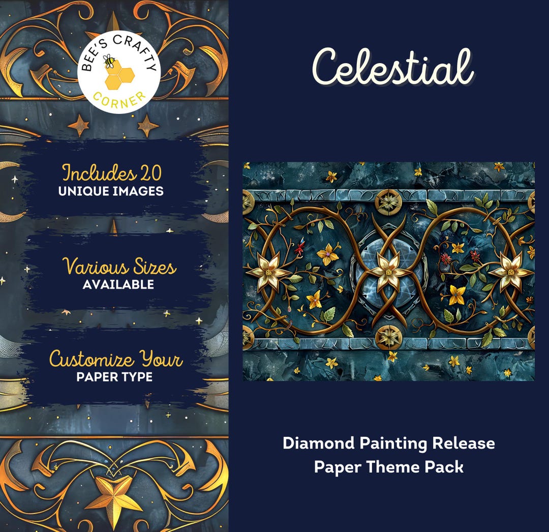 RELEASE PAPER | Celestial - Theme Pack Reusable Diamond Painting Release Paper - Etsy