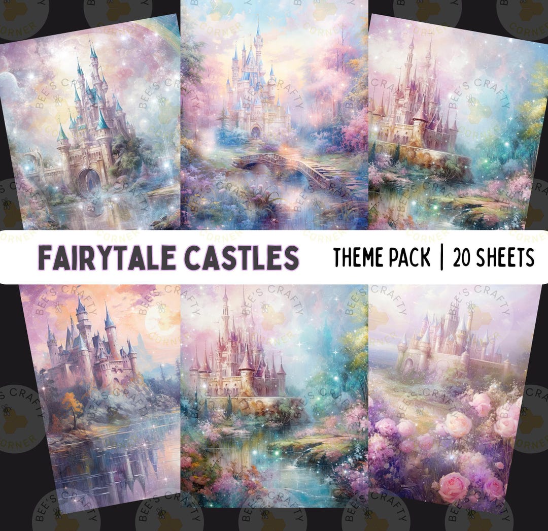 Fairytale Castles - Release Paper for Diamond Painting - Etsy