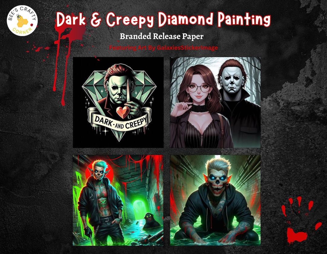 Dark and Creepy Diamond Painting - Reusable Diamond Painting Release ...