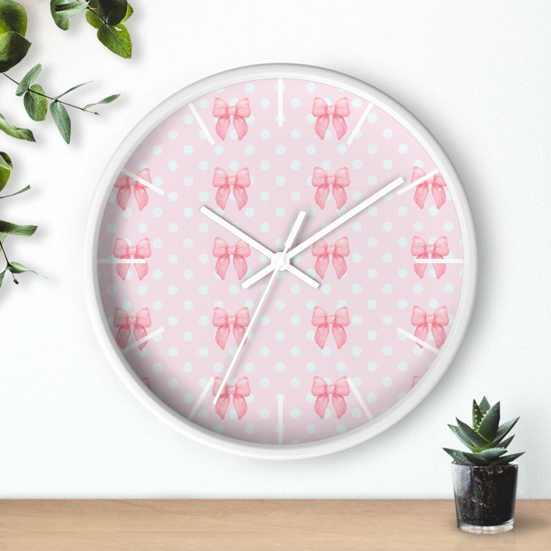 Polka Dot Clock - Etsy