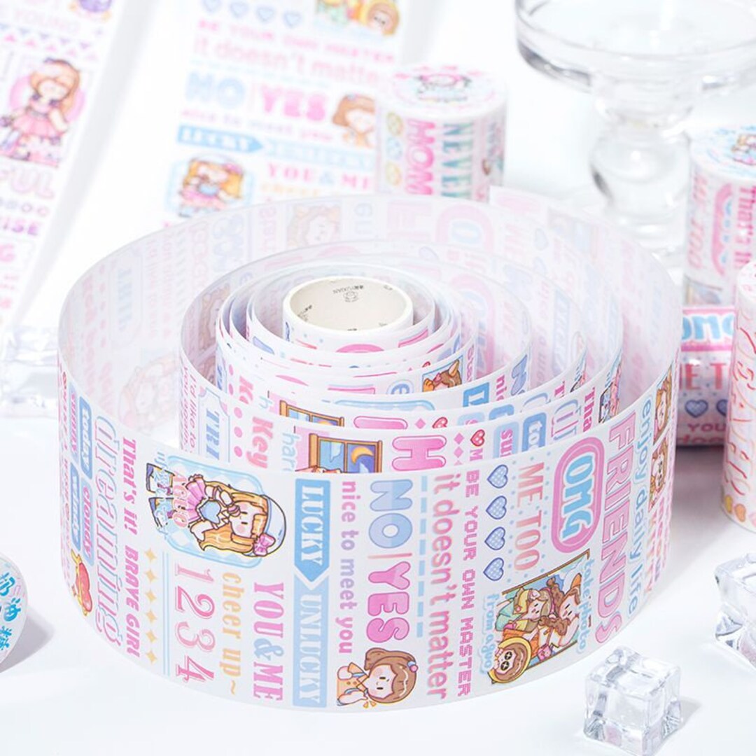 English Word Tape Fresh Header Và Diy Craft Paper - Etsy