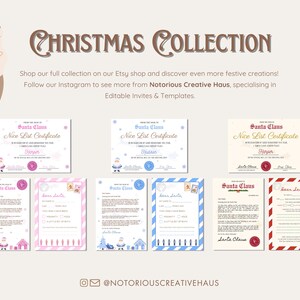 Official Pink Nice List Certificate From Santa | Letter From Santa ...