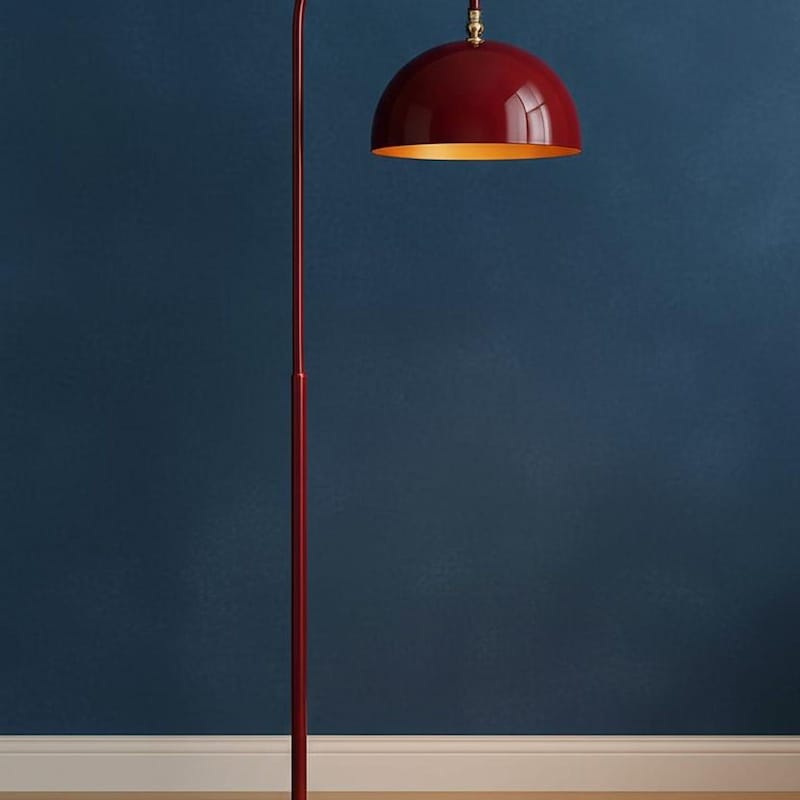 Orange Arched Floor Lamp - Etsy