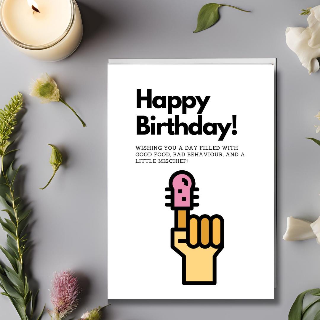 Rude Adult Birthday Greeting Cards Funny Dirty Card for Girl Friend ...